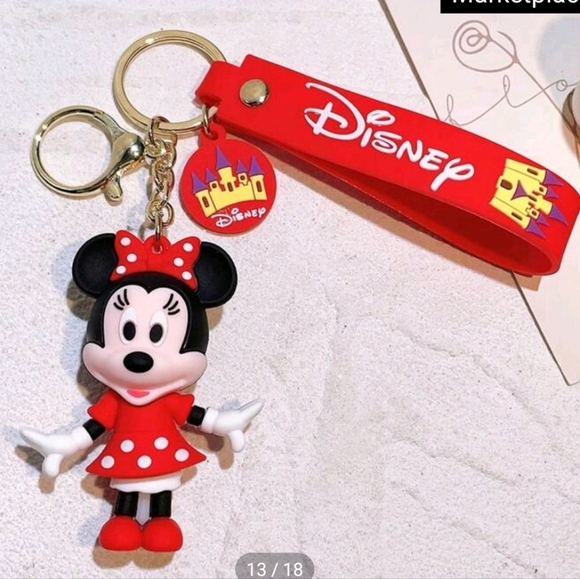 Disney | Accessories | Minnie Mouse Keychain | Poshmark